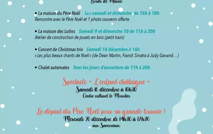 ANIMATIONS DE NOËL | Thorigny-sur-Marne ANIMATIONS DE NOËL | Thorigny-sur-Marne